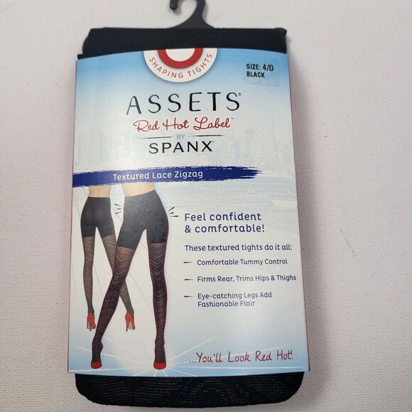 SPANX | Shorts | Assets Red Hot Label By Spanx Shaping Tights Textured ...